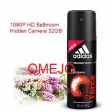 1080P Adidas Men Body Fragrance Spray Bottle Camera HD Bathroom Spy ...