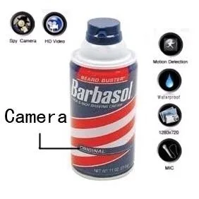 32GB Bathroom Spy Camera Shaving Cream Hidden Camera Motion Activated ...