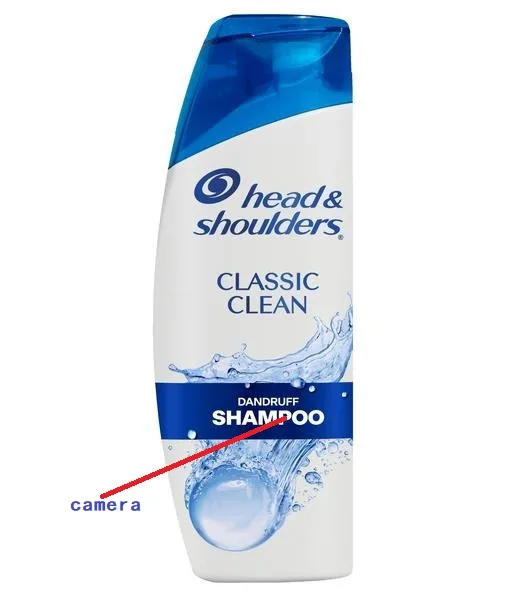 Wifi Camera 2K HD Wifi Hidden Camera Head and Shoulders Shampoo Bottle ...