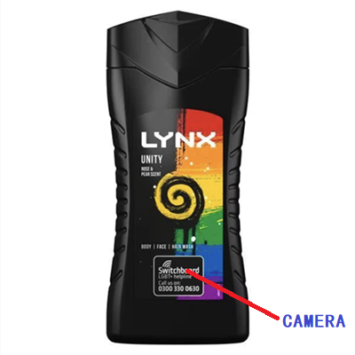Lynx Body Wash for Men bottle Hidden Camera 4k HD bathroom hidden ...